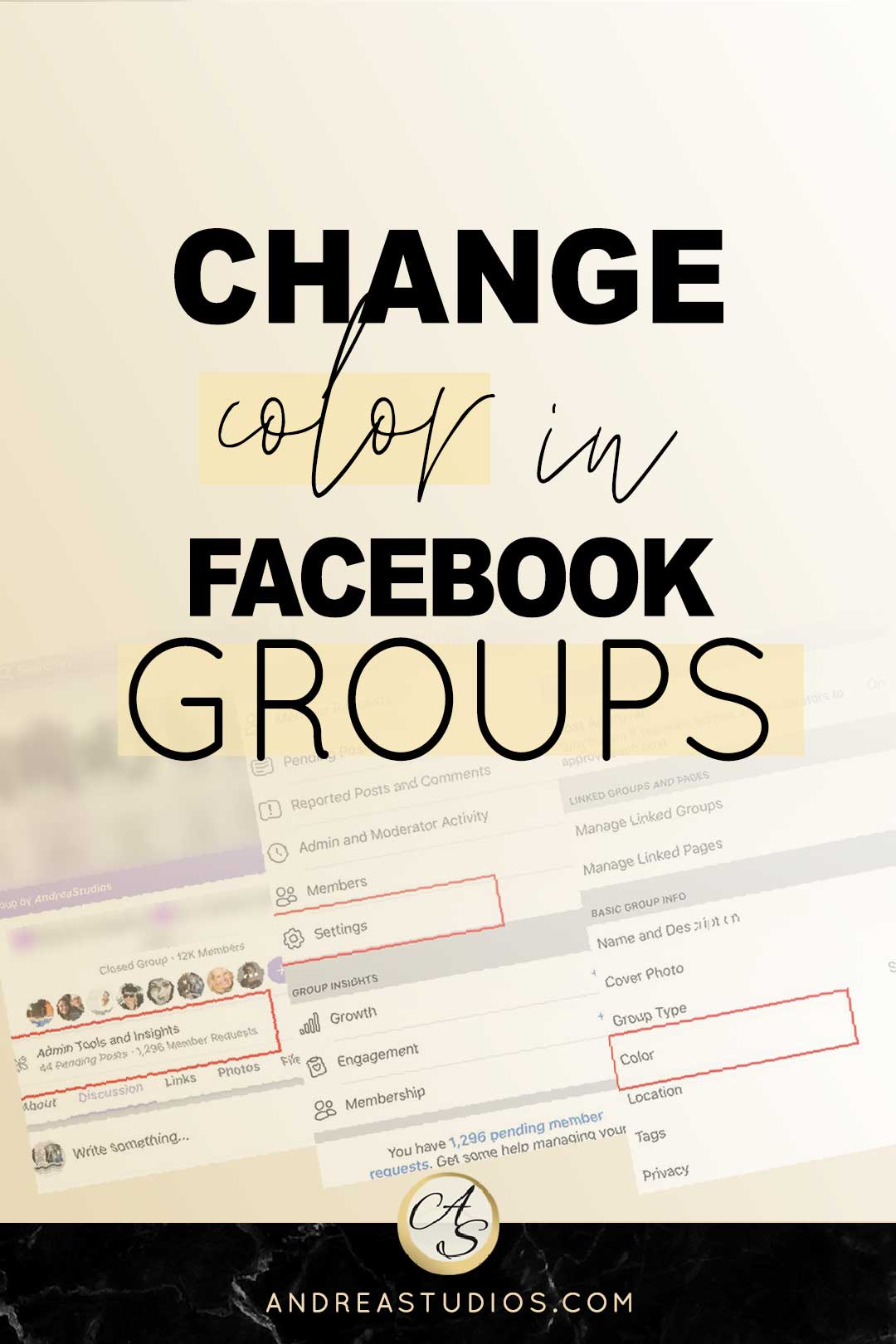 Andrea Studios Blog | Change Color in Facebook Groups